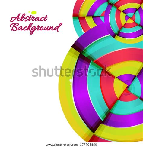 Abstract Colorful Rainbow Curve Background Design Stock Vector Royalty