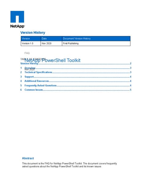 Netapppowershelltoolkit Faq 98 Pdf Command Line Interface Computer Science