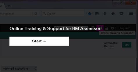 Online Training And Support For Rm Assessor