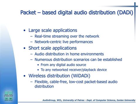 Ppt An Error Concealment Technique For Wireless Digital Audio Delivery Powerpoint