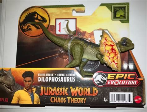 Jurassic World Chaos Theory Epic Evolution Strike Attack Dilophosaurus