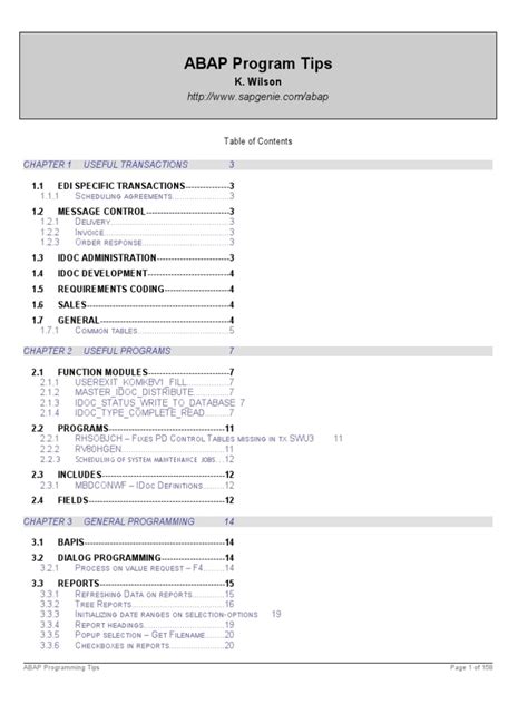 Abap Program Tips V3 Pdf