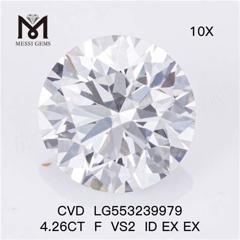 4 26ct F Vs2 Id Ex Ex Lab Diamond Rd Lab Grown Diamond Cvd