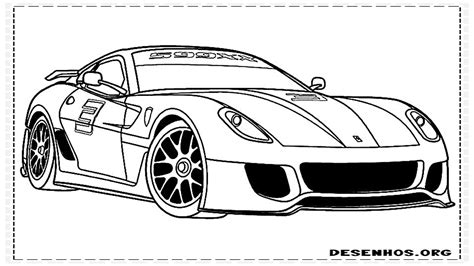 Carro Para Colorir Confira Alguns Desenhos Focalizando