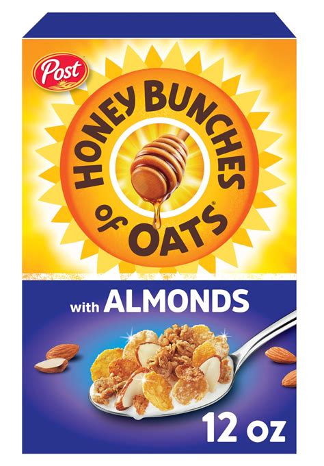 Honey Bunches Of Oats With Almonds Breakfast Cereal Honey Cereal With