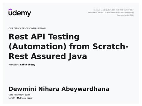 Apitesting Automation Restassured Softwaretesting