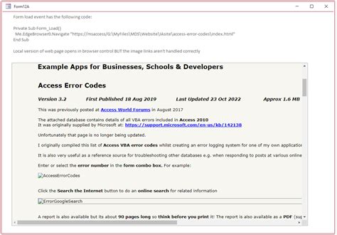 Microsoft Access Edge Browser Control Is Finally Here Access World Forums