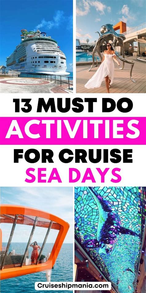 13 Must Do Activities For Cruise Sea Days Cruise Cruise Vacation