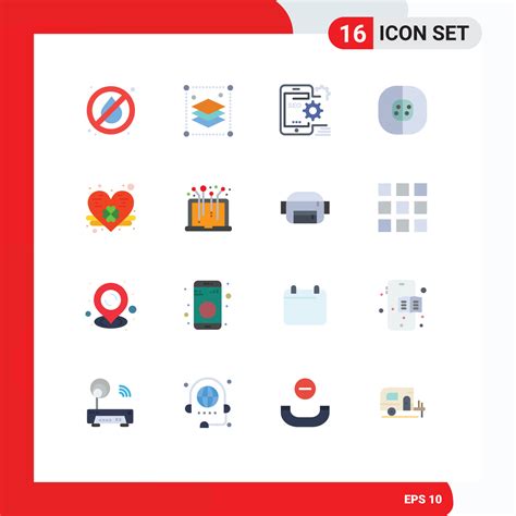 Set Of 16 Modern Ui Icons Symbols Signs For No Fire Optimize Copy