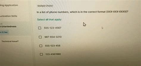 Ing Application Multiple Cholce In A List Of StudyX