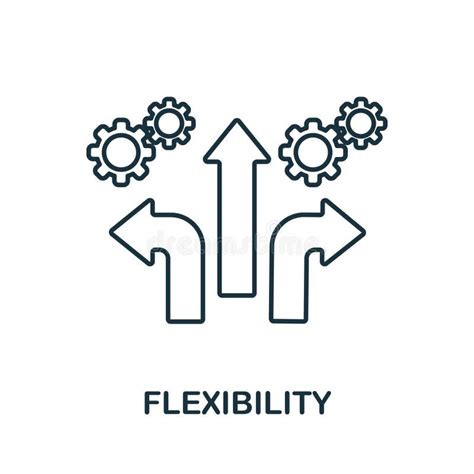 Flexibility Line Icon Monochrome Simple Flexibility Outline Icon For Templates Web Design And