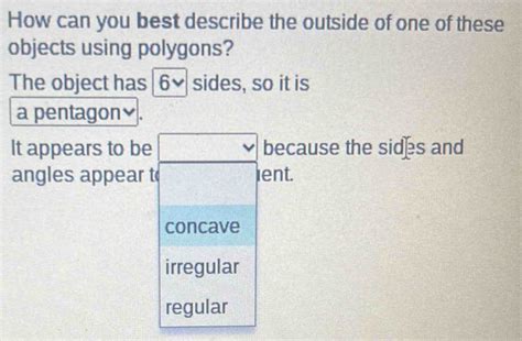 Solved How Can You Best Describe The Outside Of One Of These Objects