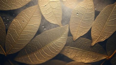 Premium Ai Image Luxury Leaf Textures Incorporating These Lush And