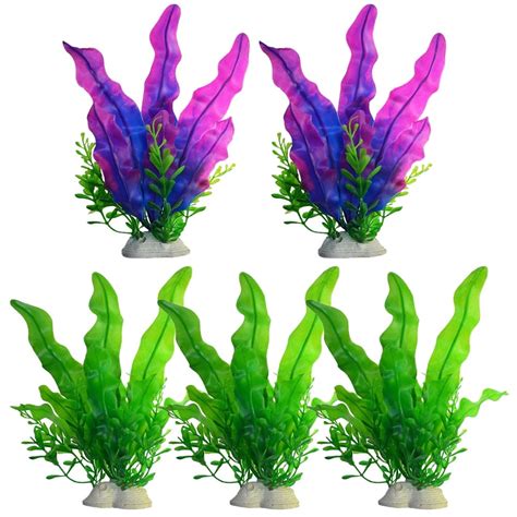 Plantas De Acuario 5 Piezas De Plantas De Acuario Artificiales