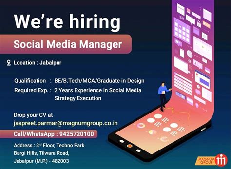 Ajay Dubey On Linkedin We Are Hiring Social Media Manager Location