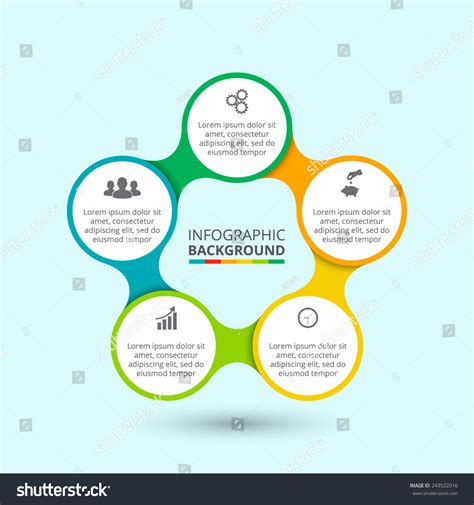 Business Concept With Options Parts Steps Or Processes Template For Diagram Graph