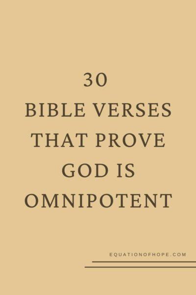 30 Bible Verses That Prove God Is Omnipotent Equationofhope