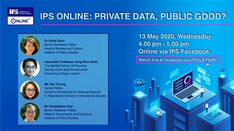 Ips Online Private Data Public Good