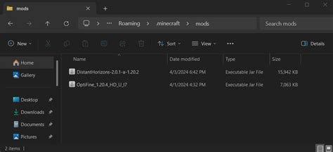 Opening Config File In Game Crashes The Client Distant Horizons