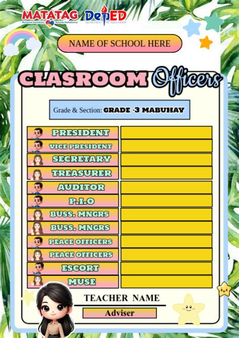 Class Officers Design