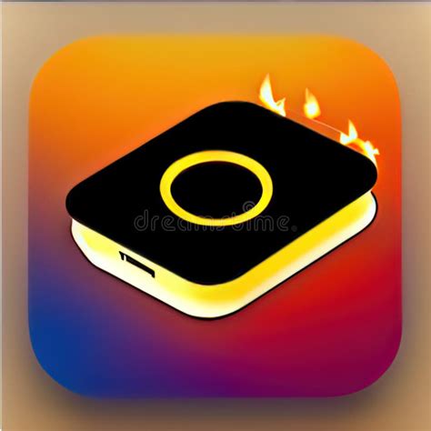 Torch Software App Style Icon Generative Ai Stock Illustration
