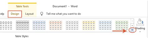 How To Shade Every Other Row Or Column In Word Table