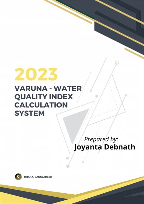 Pdf Varuna Water Quality Index Calculation System