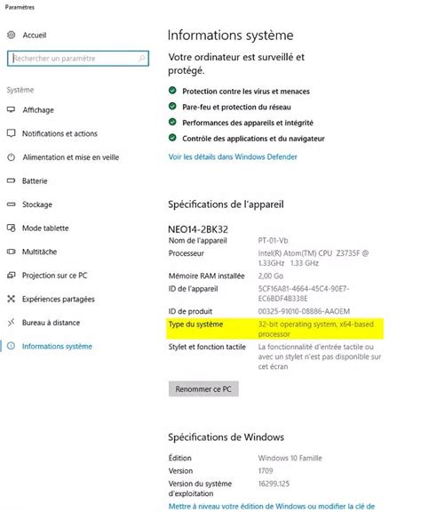 Comment Passer Dun Windows 10 32 Bits à Windows 10 64 Bits
