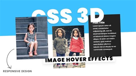 Css 3d Image Hover Effects Html5 Css3 Youtube