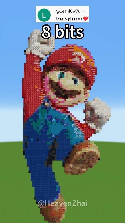 Minecraft Mario 64bit 32 Bits 16 Bits 8 Bits 4 Bits 2 Bits 1 Bit