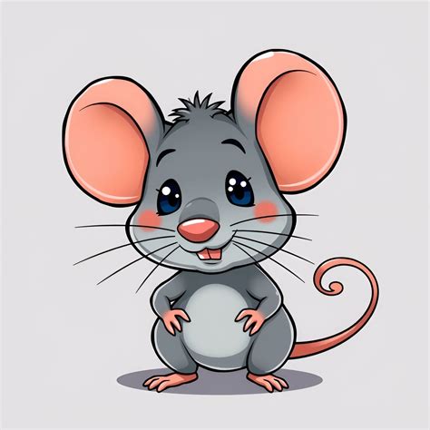 Cute Cartoon Mouse Character Free Download Ai Scribbles