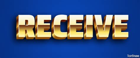 Receive Golden D Text Effect Generator