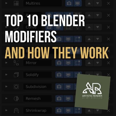 Top 10 Blender Modifiers And How They Work