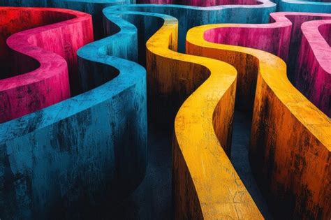 Abstract Colorful Wave Patterns In Vibrant Hues Premium Ai Generated Image