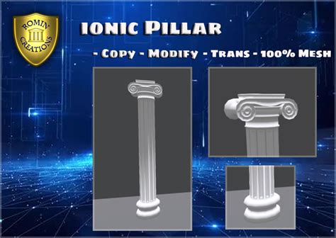 Second Life Marketplace Ionic Pillar