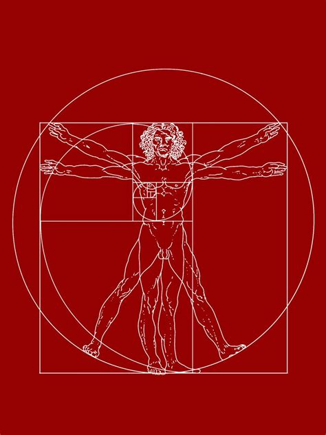 Vitruvian Man Red Vitruvian Man Red