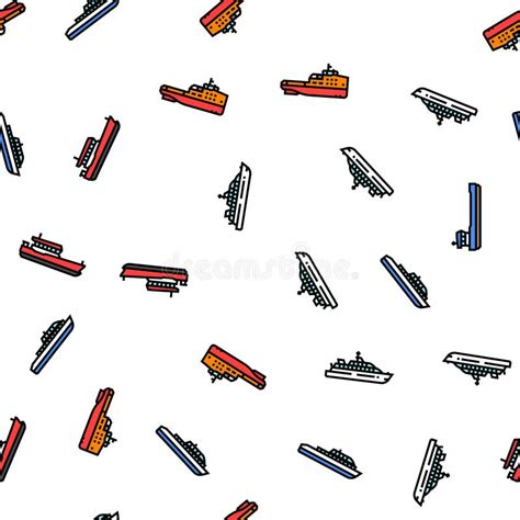 Ship Cargo Maritime Navigation Seamless Pattern Vector Stock Vector Illustration Of Navigation