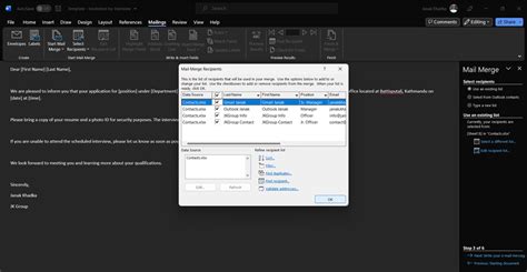 How To Use Mail Merge Feature In Microsoft Word To Send Bulk Emails