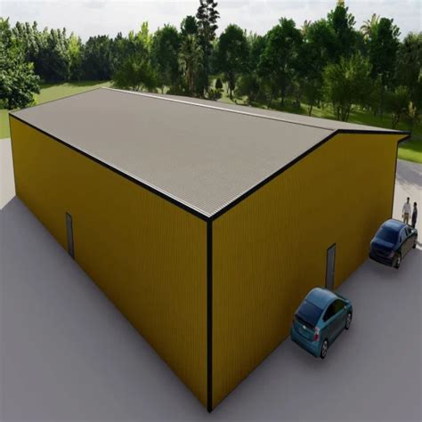 Industrial Prefab Factory Storage Steel Building Construction Sandwich Panel Cladding System
