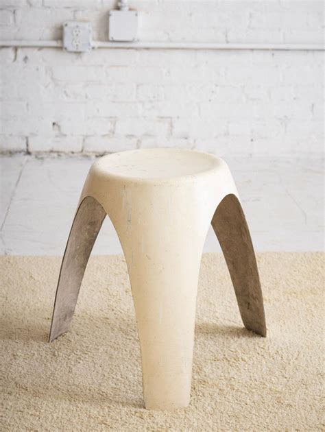 Set Of 3 Stacking Fiberglass Elephant Stools In The Style Of Sori