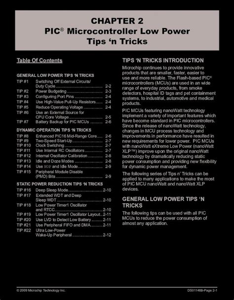 Pdf Chapter 2 Pic® Microcontroller Low Power Tips N Microchip