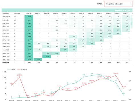 Customer Cohort Analysis By Weeks Gaille Reports