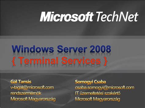 PPT Windows Server Terminal Services PowerPoint Presentation ID