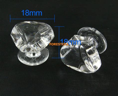 10pcs Clear Acrylic Plastic Knob Plexiglass Knob Small 18x18mm Etsy