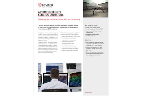 Airborne Remote Sensing Solutions Sell Sheet L3harris® Fast Forward