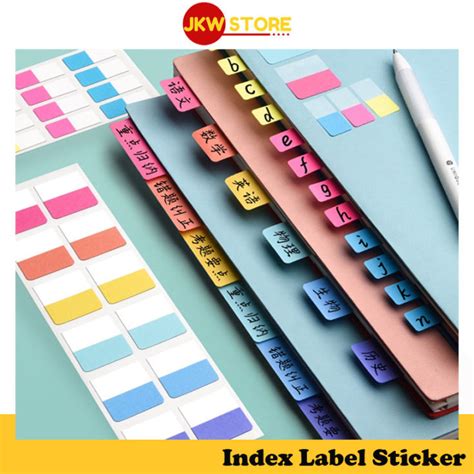 10cardspkt Index Label Sticker Sticky Notes Writable Reusable