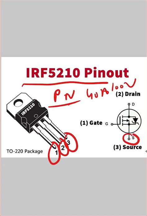 Irf5210 Mosfet Pinoutirf5210 Mosfet Circuit Diagram Ytshorts Youtube