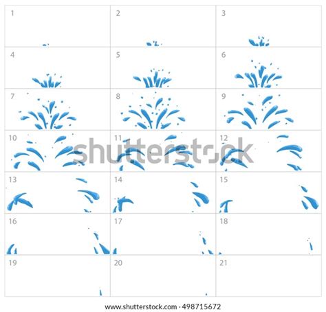 Water Splash Sequence Animation Sprite Sheet 库存矢量图（免版税）498715672 Shutterstock