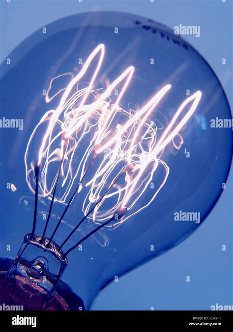 Filament Of A Light Bulb Stock Photo Alamy