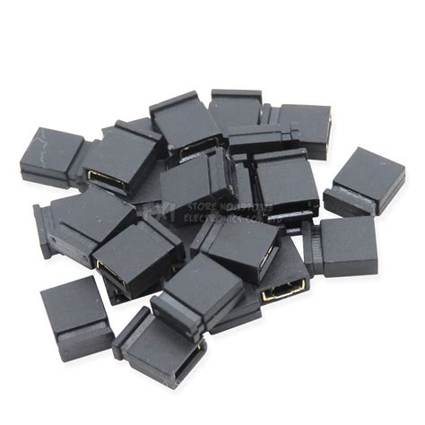 100pcs Pitch 2 4mm Pin Header Jumper Shorted Cap And Headers And Wire Housings Black Yellow White